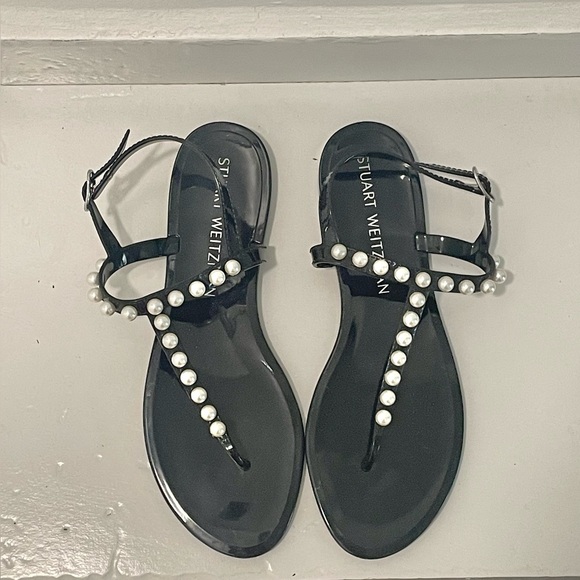 Stuart Weitzman | Shoes | Stuart Weitzmangoldie Pearl Jelly Sandals ...